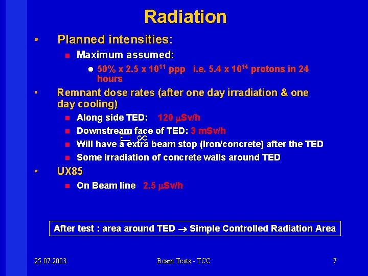 Upcoming Beam Tests TT 40 n 2 x