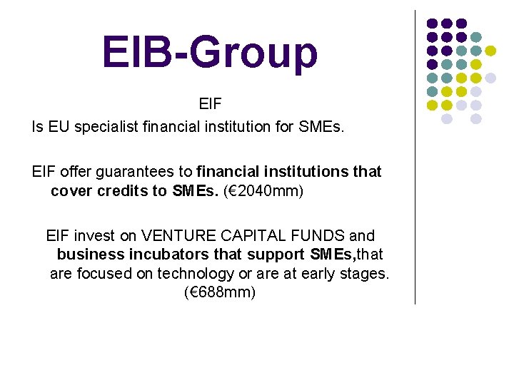 European Investment Bank Jorge Diaz Fraga Universidad de