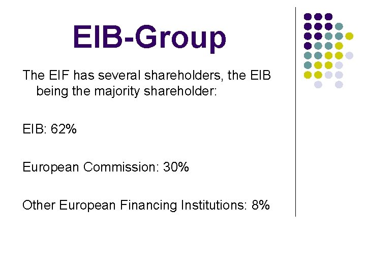 European Investment Bank Jorge Diaz Fraga Universidad de