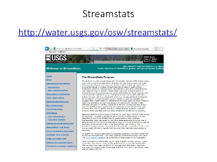 Recap Lecture 1 VolumeMass balance by GSL example