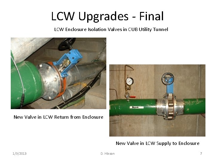 LCW Upgrades Final Booster RF Cavity LCW Isolation