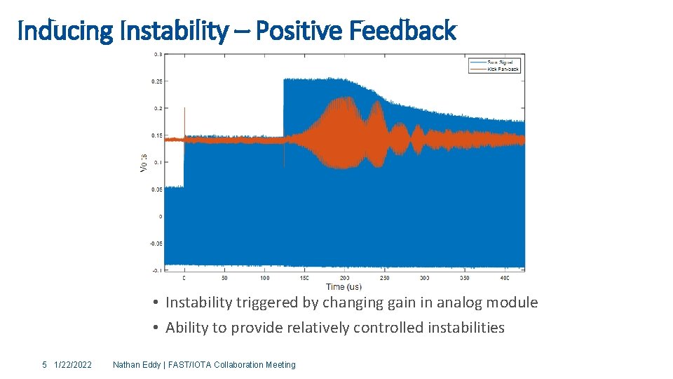 Experiment Instability Thresholds with Octupole Channel NIOLD FASTIOTA