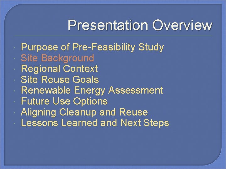 PreFeasibility Energy Analysis Iron King Mine Humboldt Smelter