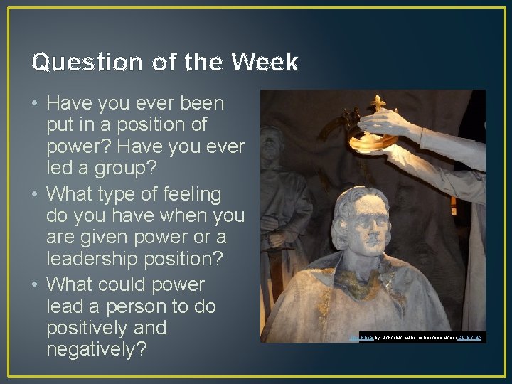 Question of the Week Have you ever been