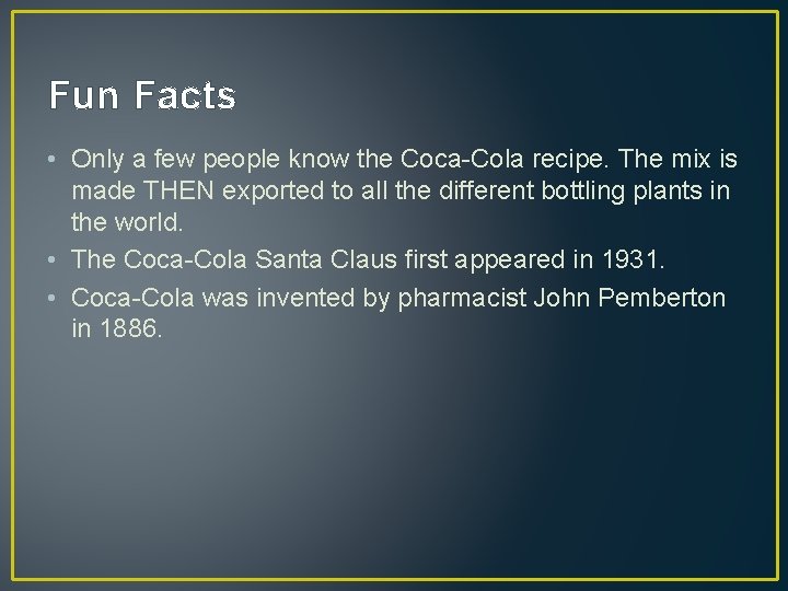 CocaCola By Eden Garza Company Name The name