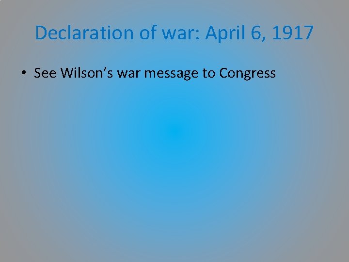 Causes of WWI Global Causes Began as a