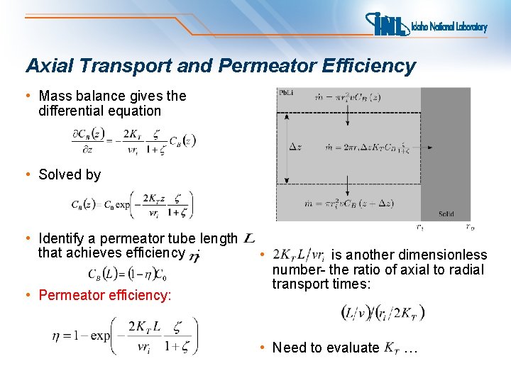 www inl gov Vacuum Permeator Analysis for Extraction