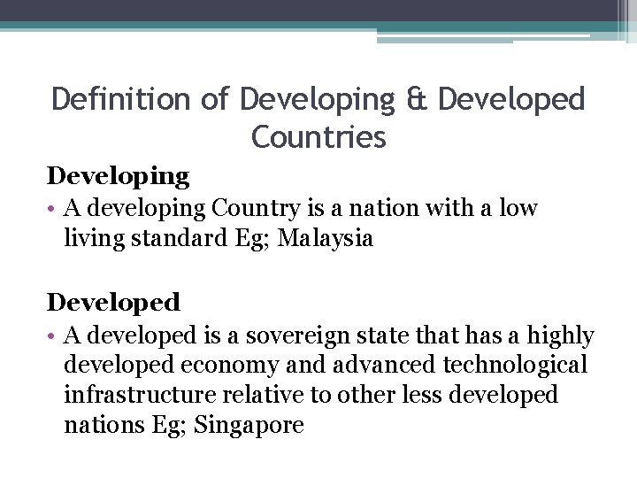 MICROECONOMICS POPULATION Definition of Population Age Distribution ...