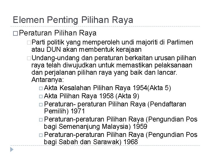 Demokrasi dan Pilihan Raya By Cikgu Hairil Pendahuluan