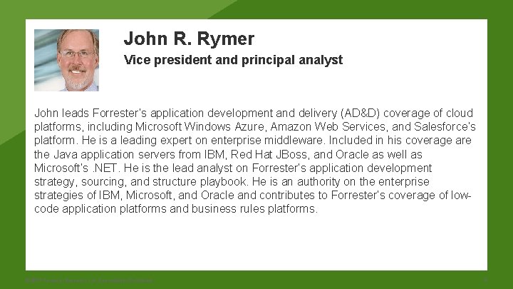 2017 FORRESTER REPRODUCTION PROHIBITED WEBINAR Five Ways To