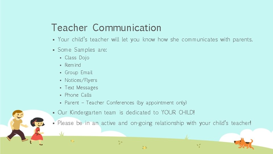 Kindergarten Meet Greet 2019 2020 Our Kindergarten Team