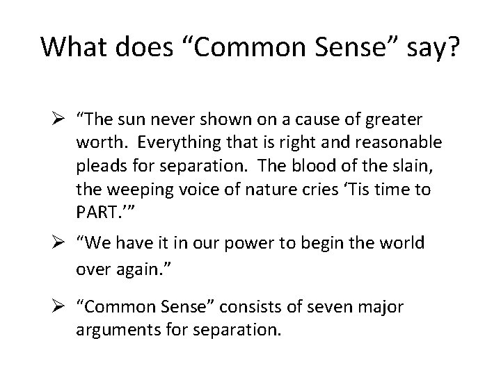 COMMON SENSE by Thomas Paine Who was Thomas