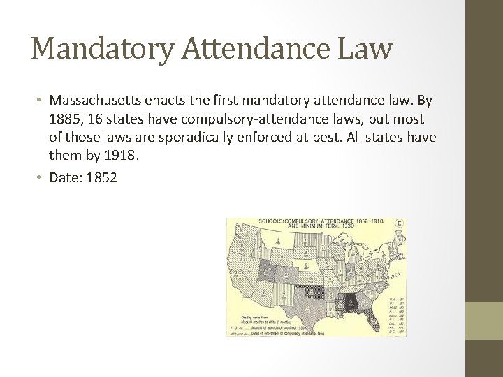 History of US Education Timeline By Kelsey Jankowski