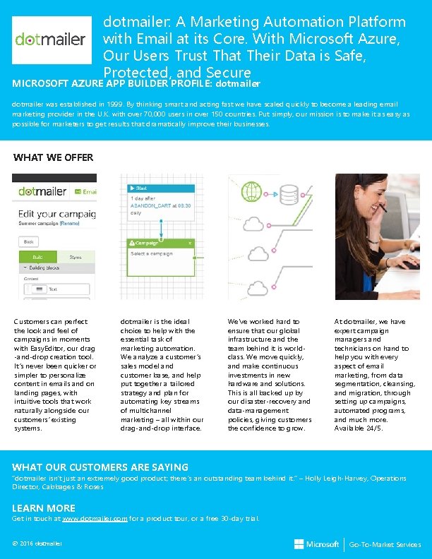 dotmailer A Marketing Automation Platform with Email at