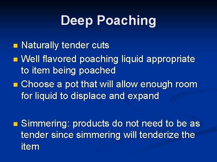 Chapter 19 Steaming and Submersion Cooking Chapter 19