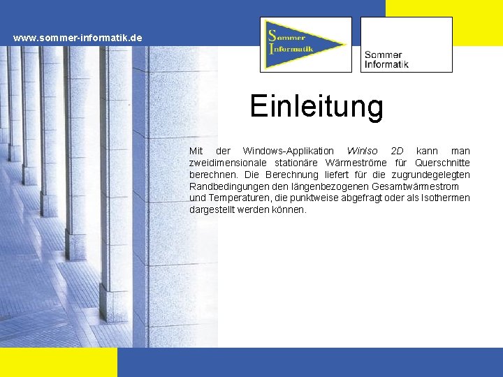 www sommerinformatik de Win Iso 2 D Praxisbeispiel