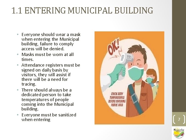 COVID 19 PANDEMIC WORKPLACE PROTOCOL 1 TABLE OF