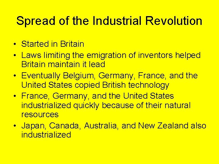 Life in the Industrial Age The Industrial Revolution