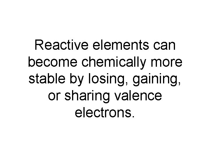 Bonding A chemical bond results from the simultaneous