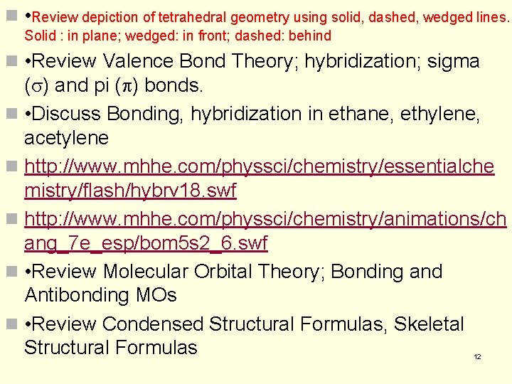 1 Structure and Bonding 1 n Organic Chemistry