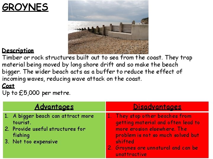 SEA WALL Description Concrete or rock barrier built