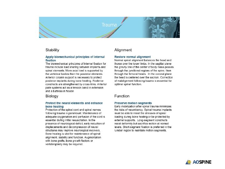 AOSpine Principles Course Introduction and objectives Insert names