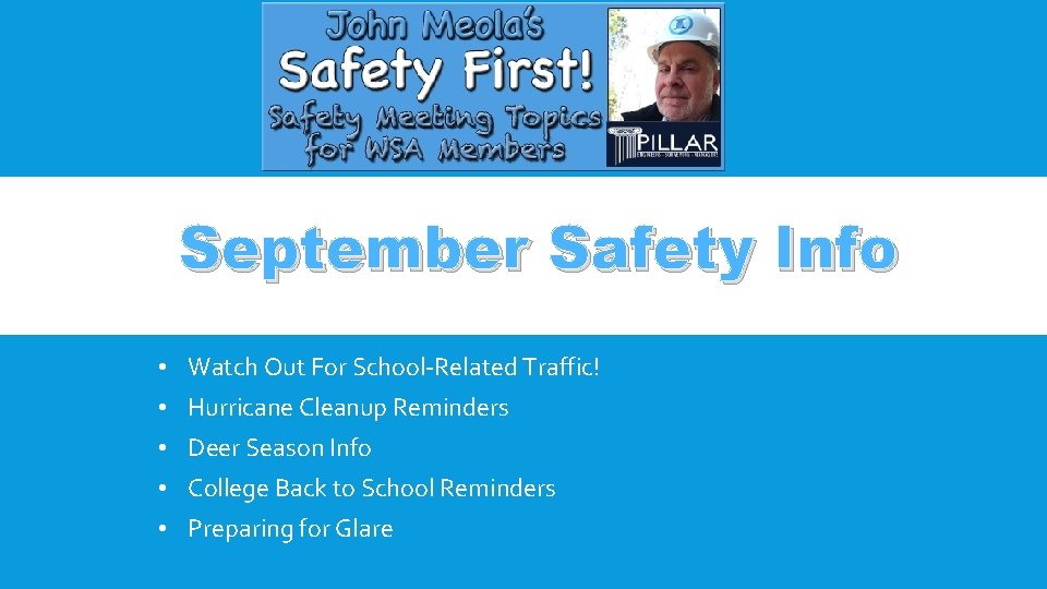 September Safety Info Watch Out For SchoolRelated Traffic