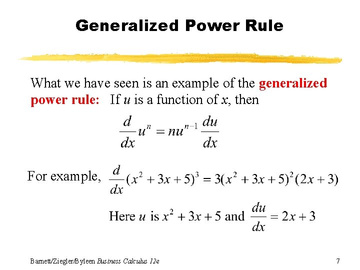Chapter 4 Additional Derivative Topics Section 4 The