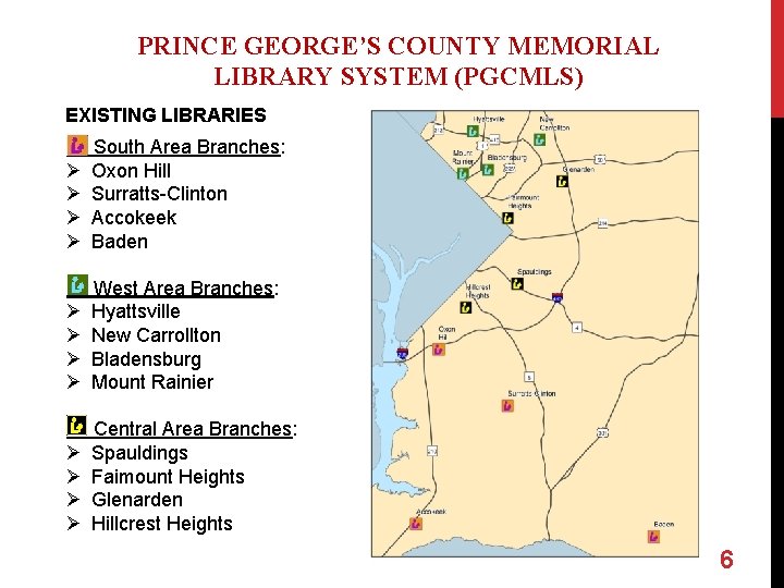 MANDATORY REFERRAL REVIEW PRINCE GEORGES COUNTY MEMORIAL LIBRARY