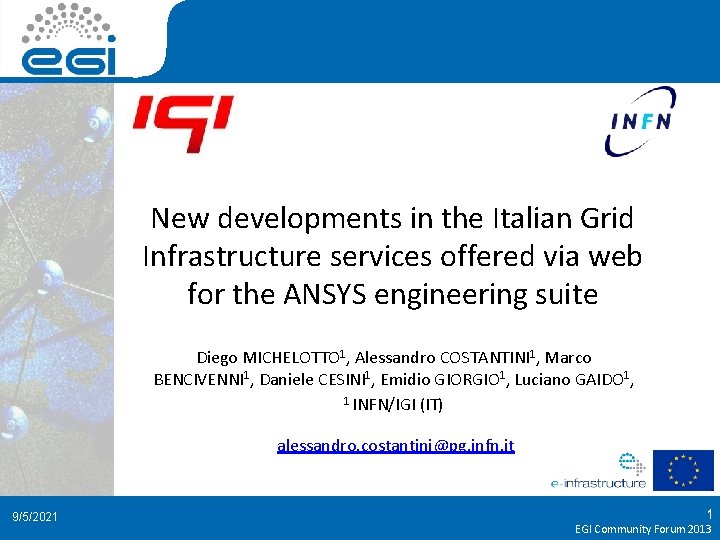 New developments in the Italian Grid Infrastructure services