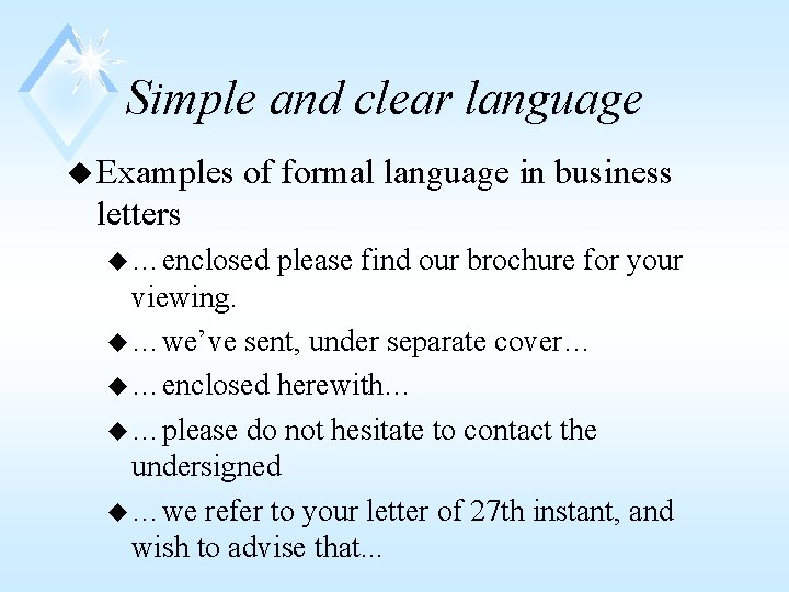 Writing skills Business letters memos and electronic communication