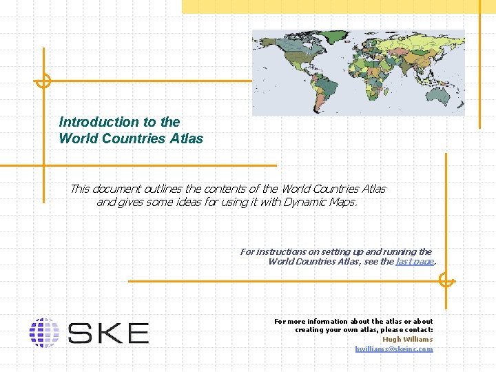 Introduction to the World Countries Atlas This document