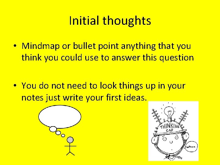 Revising Themes Learning Outcome To write an answer
