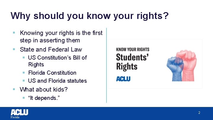 Your Constitutional Rights and why YOU should care