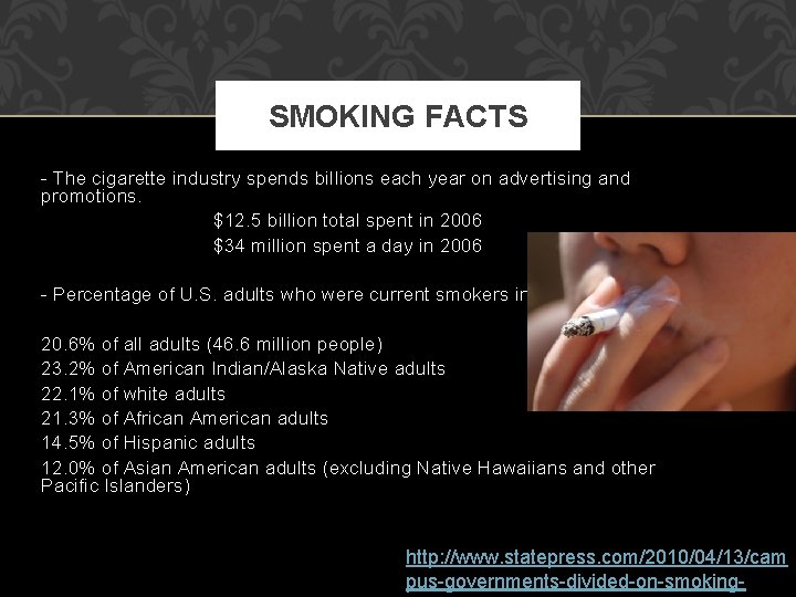 SMOKING Why do it to yourself Holly Marcinkiewicz