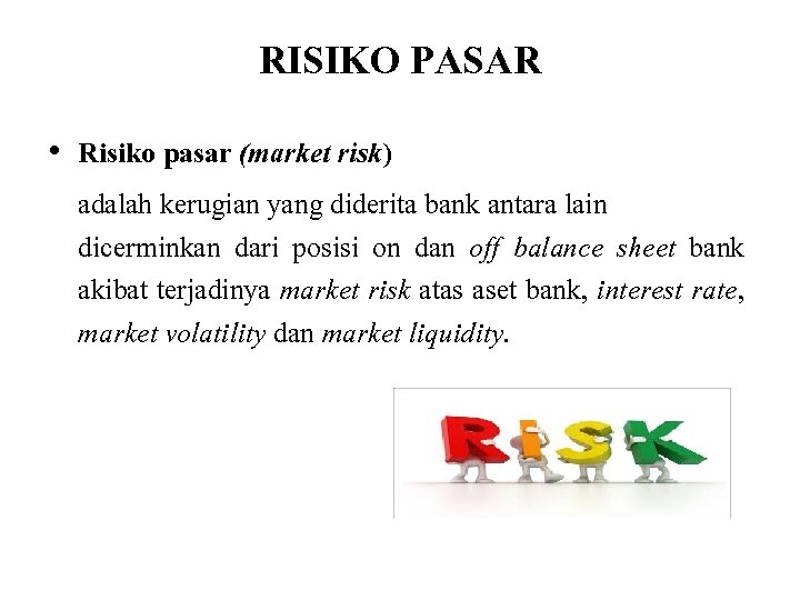 MANAJEMEN RISIKO BANK JENISJENIS RISIKO BANK RISIKO KREDIT