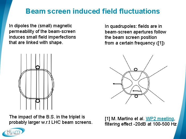 Review of beam screen vibrations R De Maria