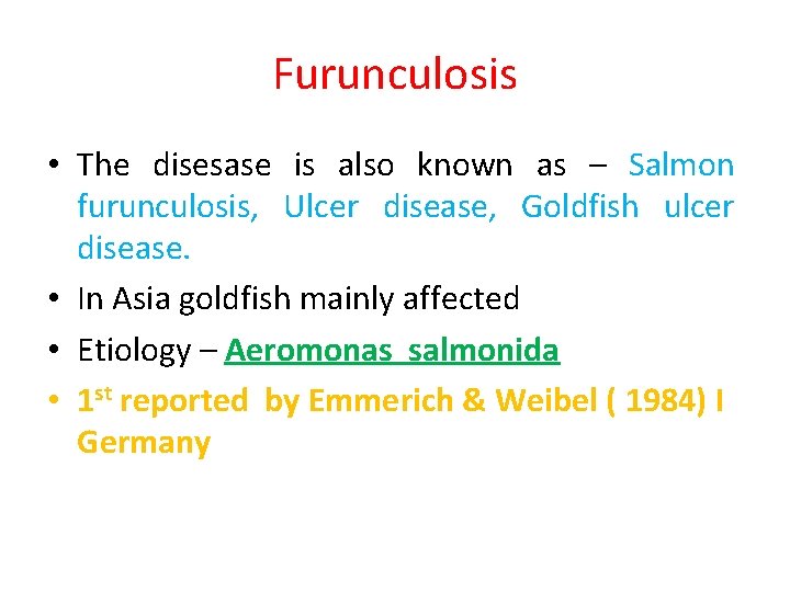 Important Bacterial Diseases of Fish Dr Deepak Kumar