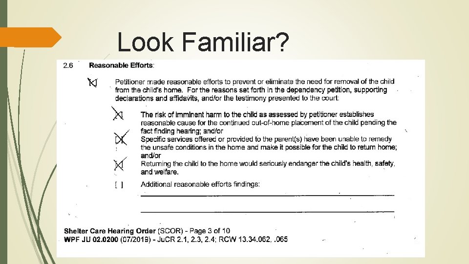 Reasonable Efforts Commissioner Matt Clucas Kitsap County Judge