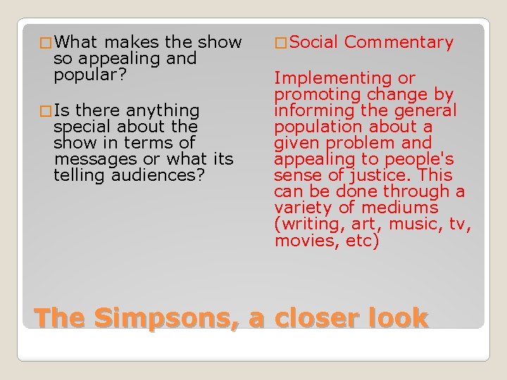 Introduction to Television Studies How we will be