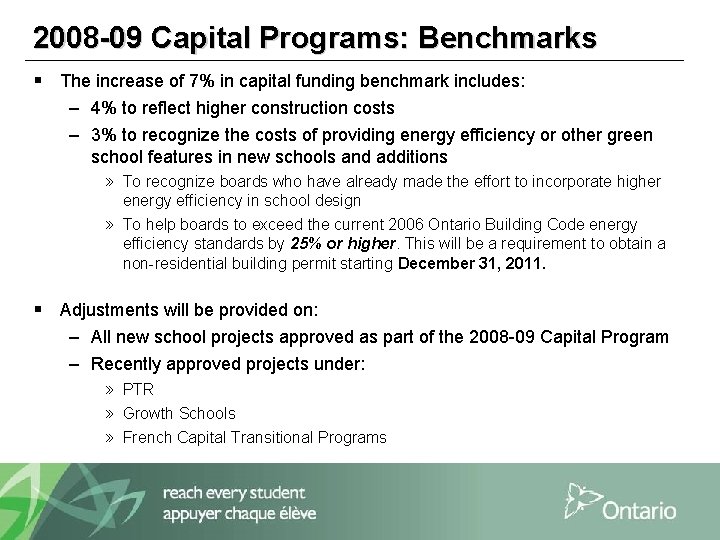 PUT TITLE HERE Update on Capital Programs September