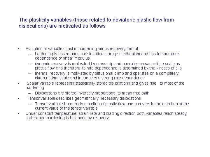 MODELING PLASTICITYDAMAGE USING INTERNAL STATE VARIABLES DOUGLAS J