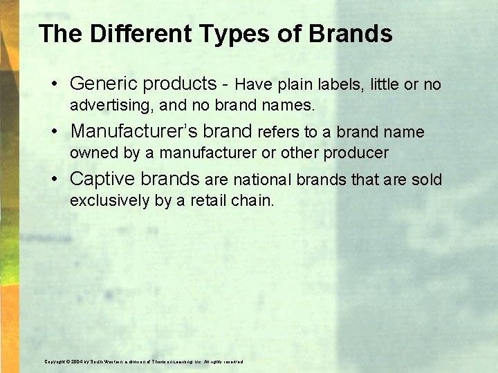 Chapter 12 Category and Brand Management Product Identification