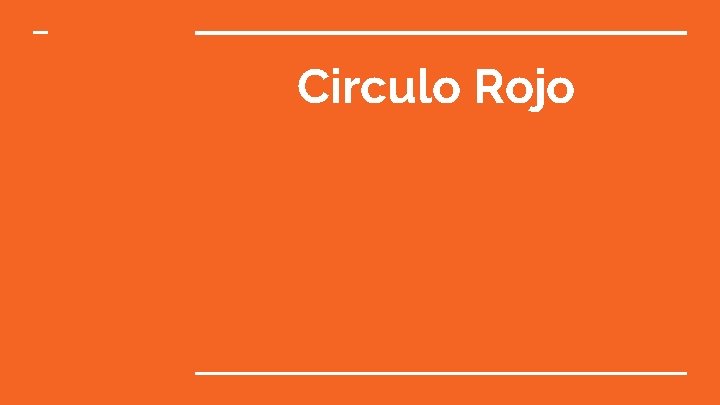 Circulo Rojo Qu es El crculo rojo es