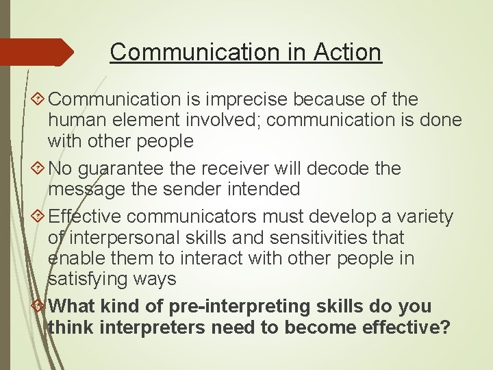 So You Want to Be An Interpreter Chapter