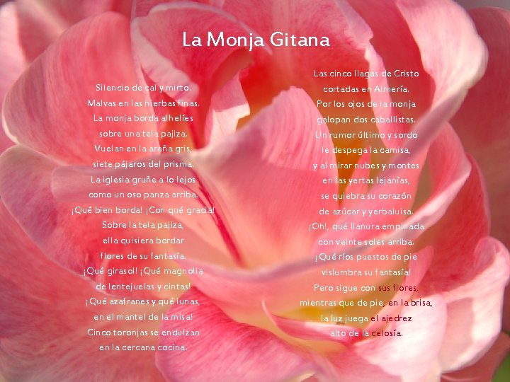 Anlisis Potico La monja Gitana de Federico Garcia
