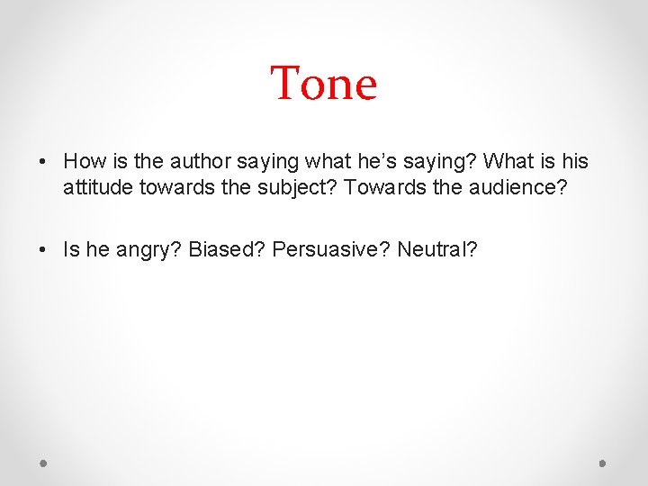 SOAPSTone a strategy for analyzing text What is