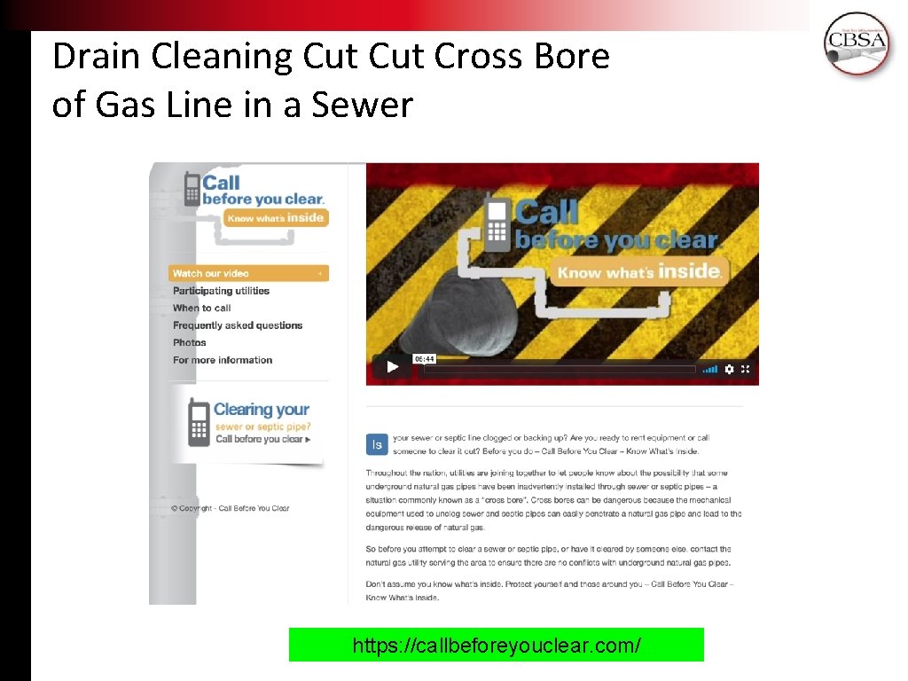 High Confidence Cross Bore Inspection Programs and Utility