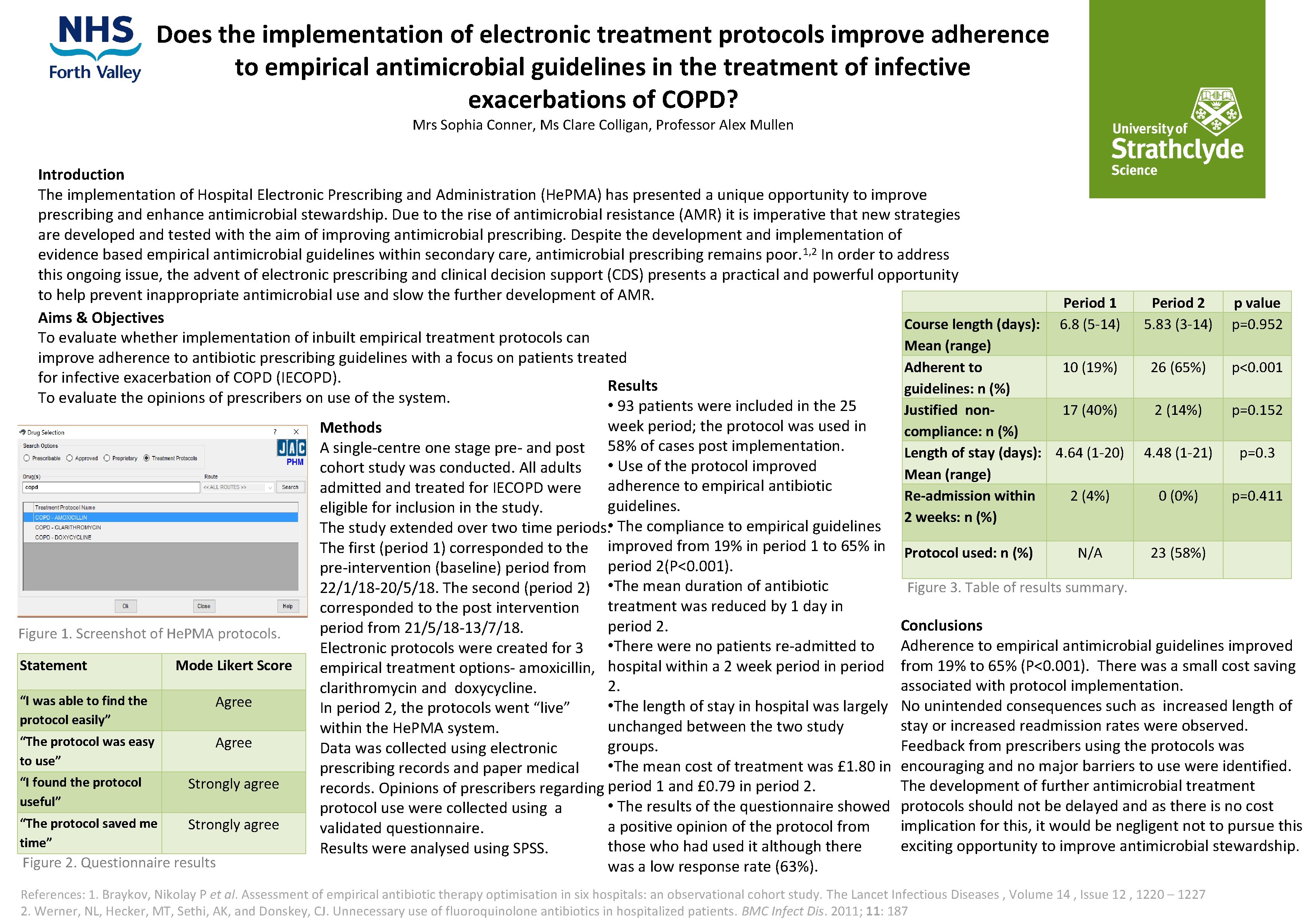 Does the implementation of electronic treatment protocols improve
