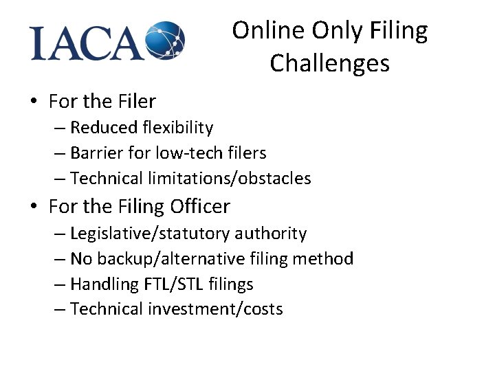 Promoting Electronic Filing Ben Ark National Corporate Research